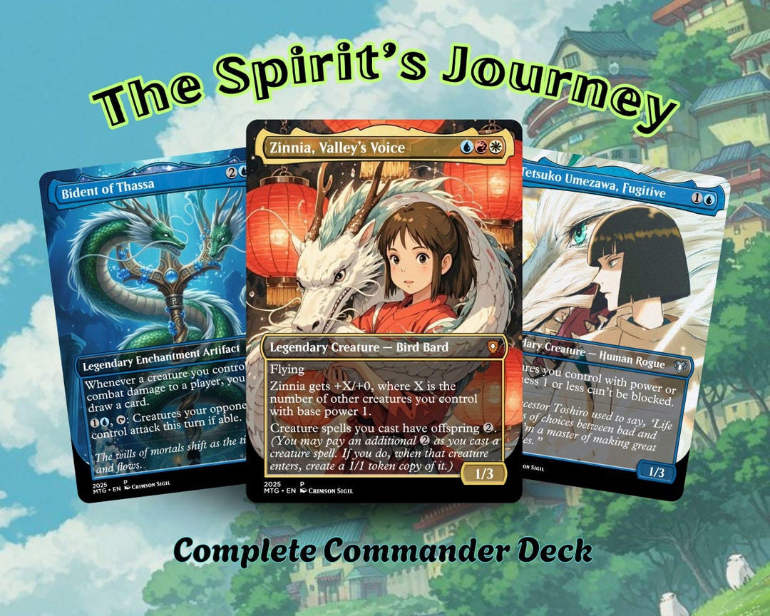 MTG Proxy Commander Deck the Spirit’s Journey - Ready to Play Custom Proxy Cards - Full 100 Card ...
