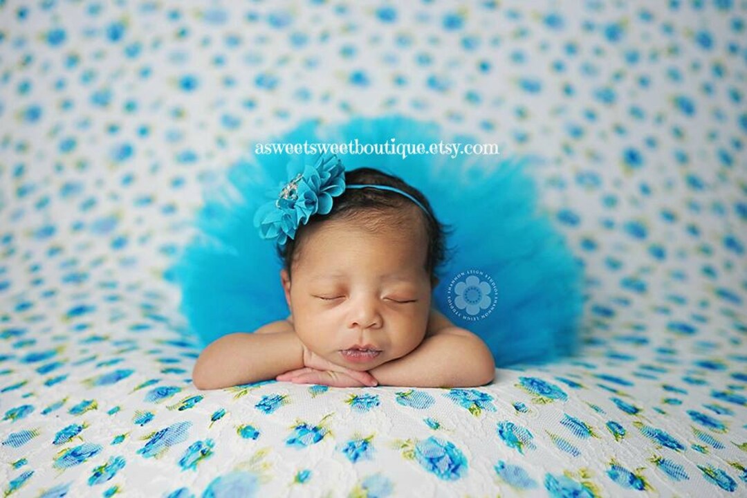 Turquoise Tutu, Blue Tutu Dress Baby, Newborn Tutu and Headband, Extra ...