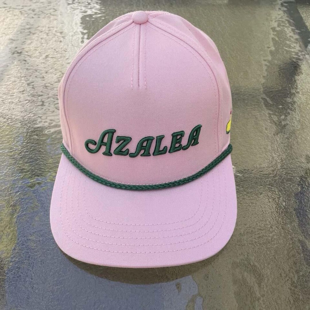 Azalea Pink Golf Cap Masters Style – Adjustable Cotton Hat With ...