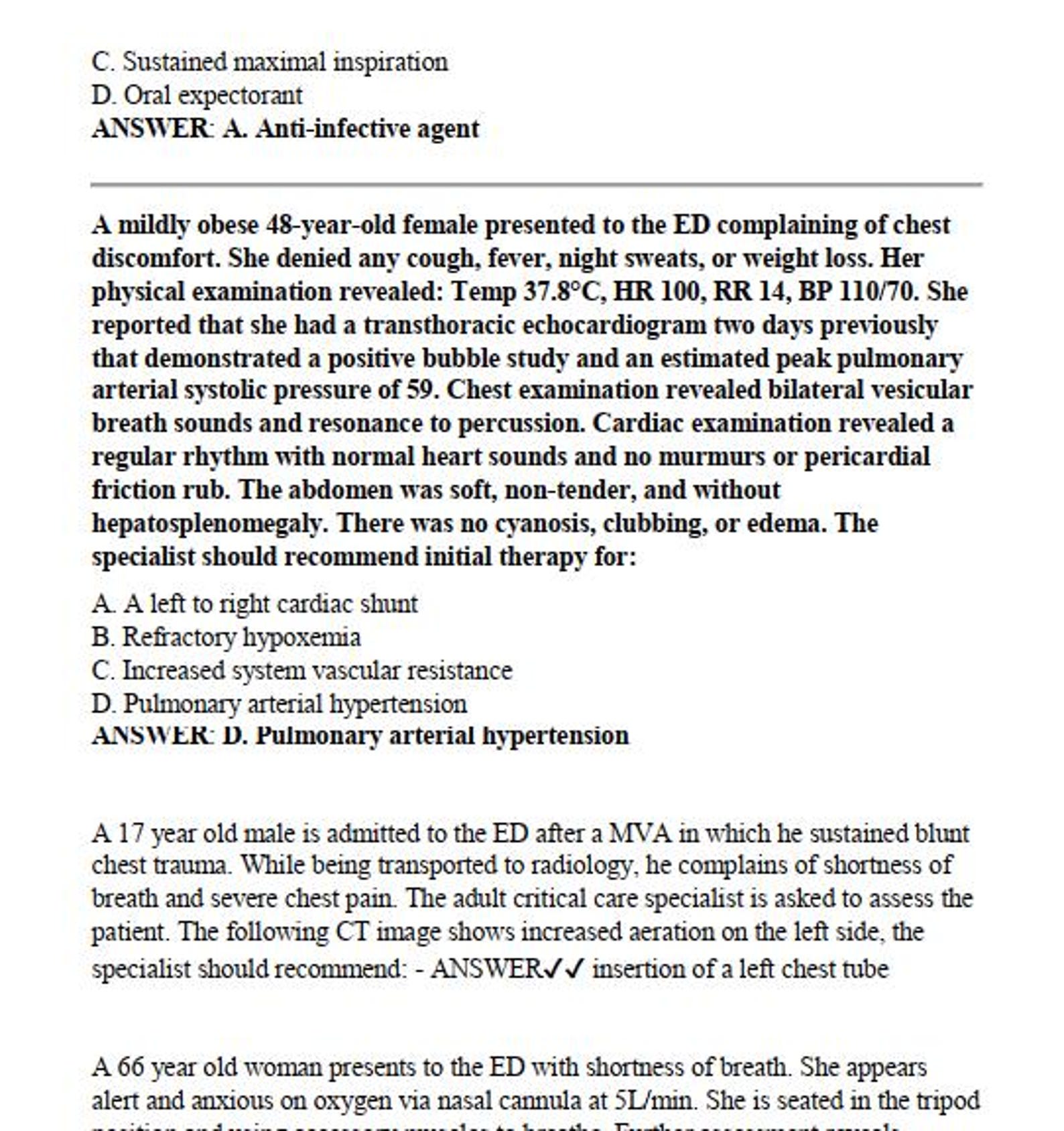 LATEST 2026 ACCS Exam ACTUAL, Respiratory Critical Care, Accs Review ...