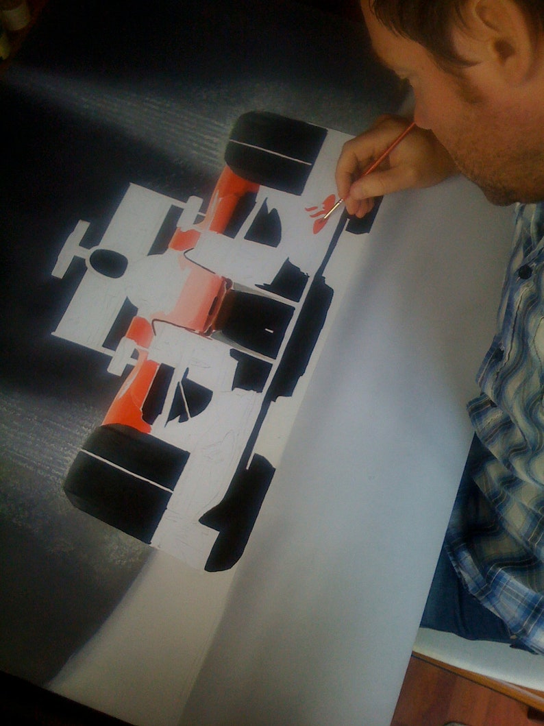 Fernando Alonso Ferrari F10 Limited Edition Art Print From an Original ...