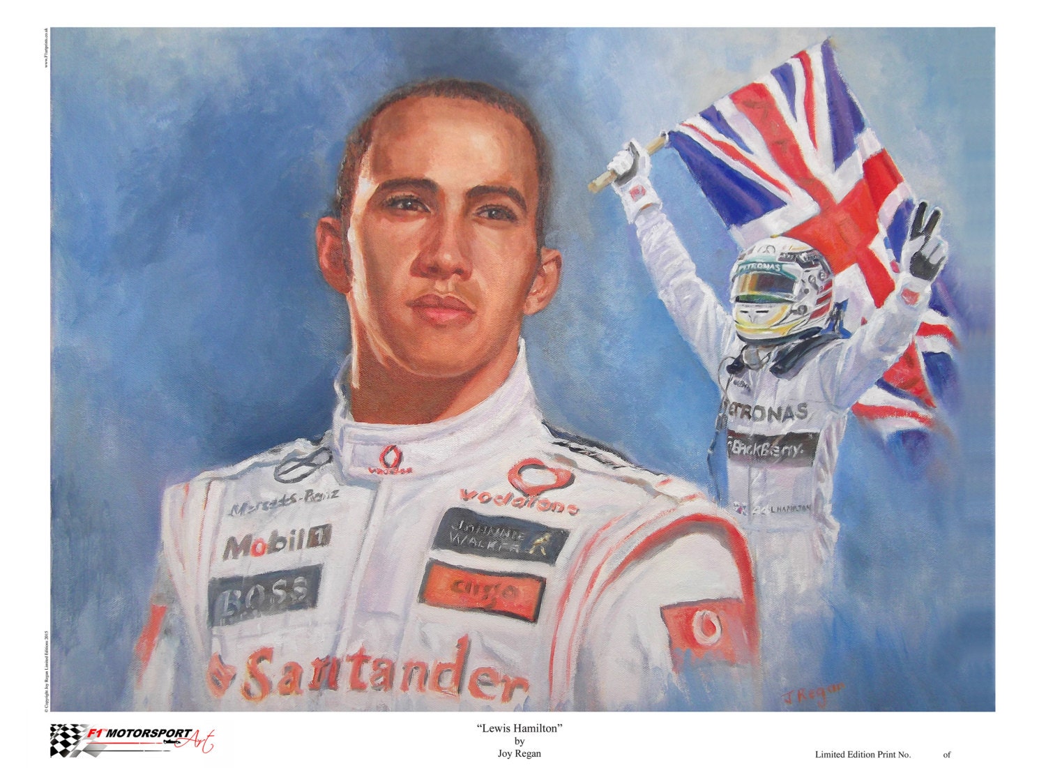 Lewis Hamilton Portrait Painting - Etsy