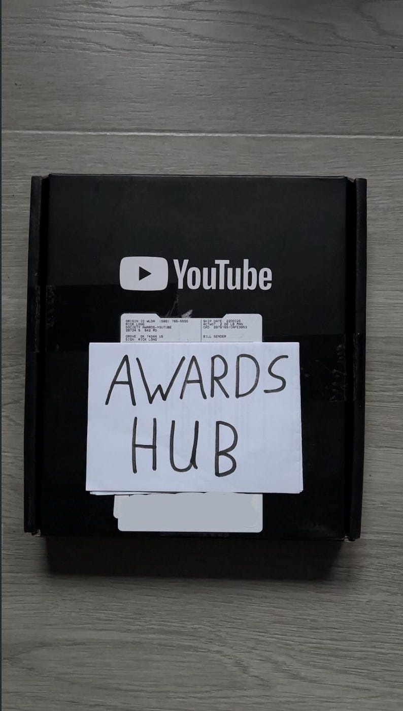 Authentic Youtube Play Button Plaque (silver) - Etsy
