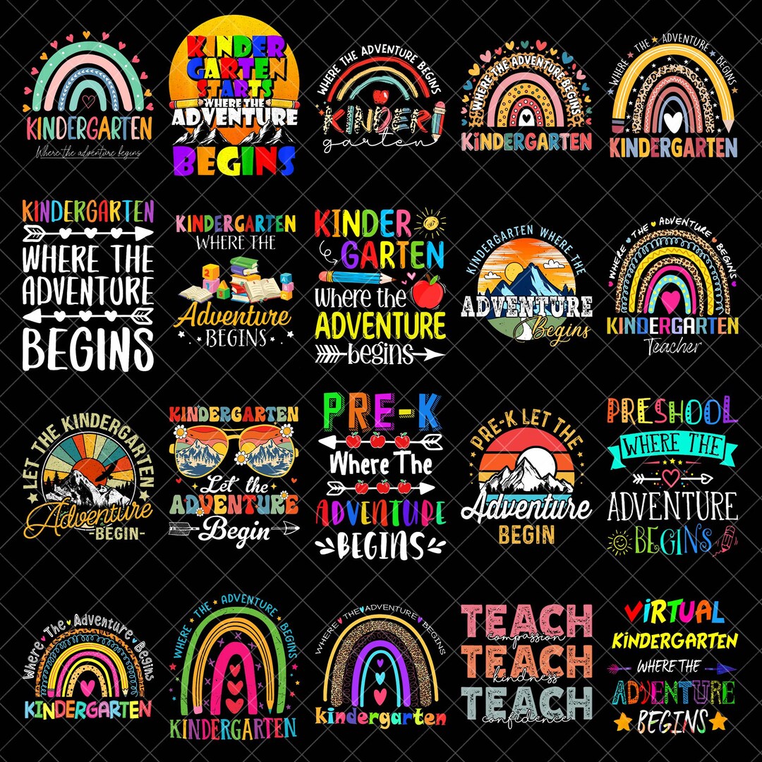 Kindergarten Where the Adventure Begins , Back to School Png ...