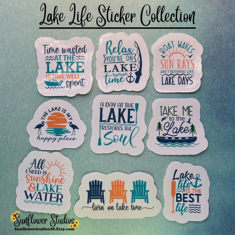 Lake Life Decal - Etsy