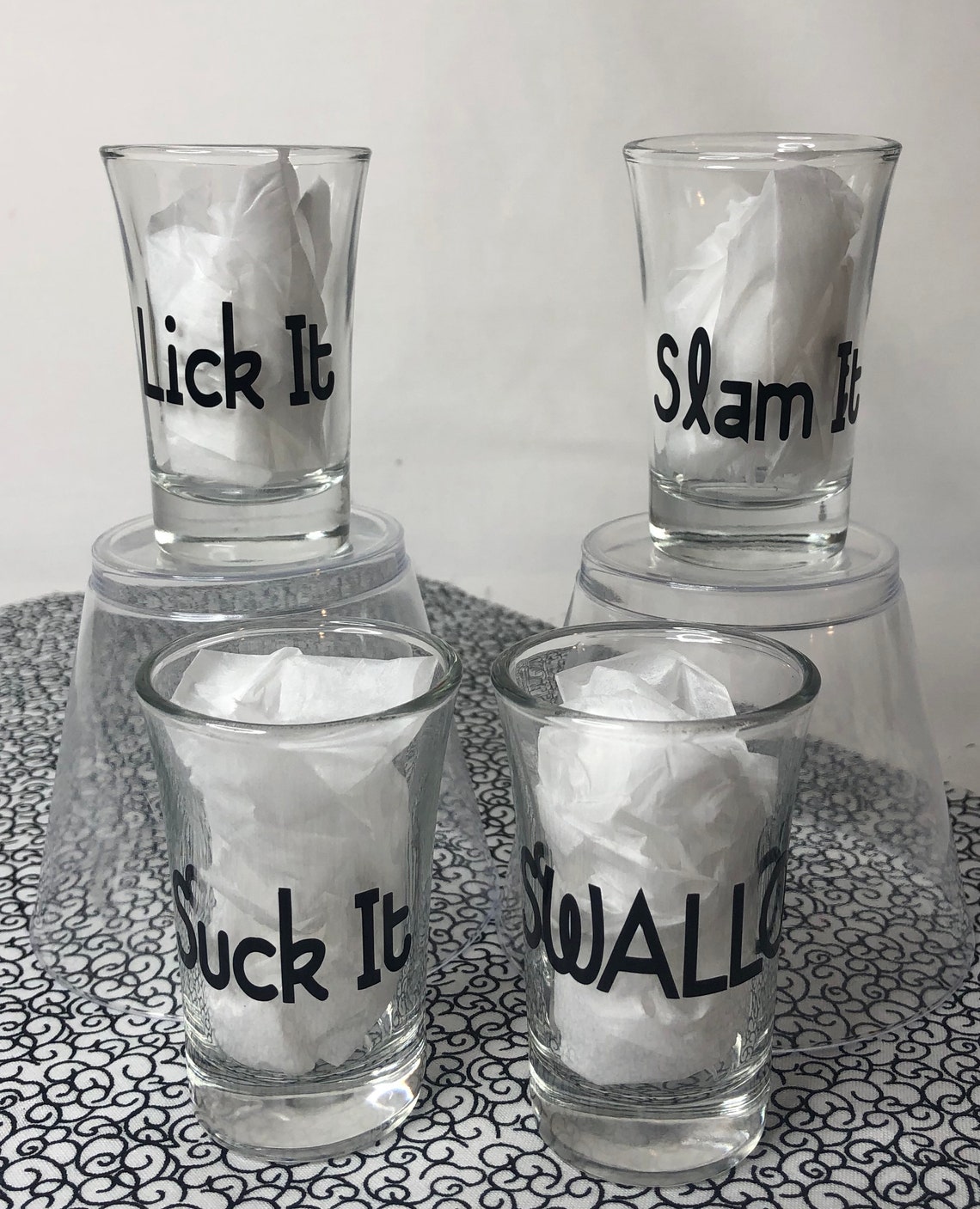 Funny Sayings Shot Glass Set With Or Without Matching Trivet Etsy