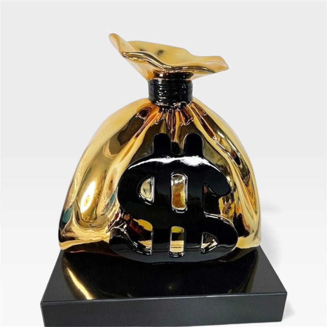 Money Bag Sculpture. Gold Chrome. Pop Art. Home Decor. - Etsy
