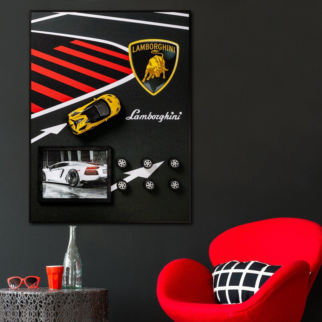 Racing, Lamborghini,brilliance,shadow Box, Pop Art, Wall Art Car ...