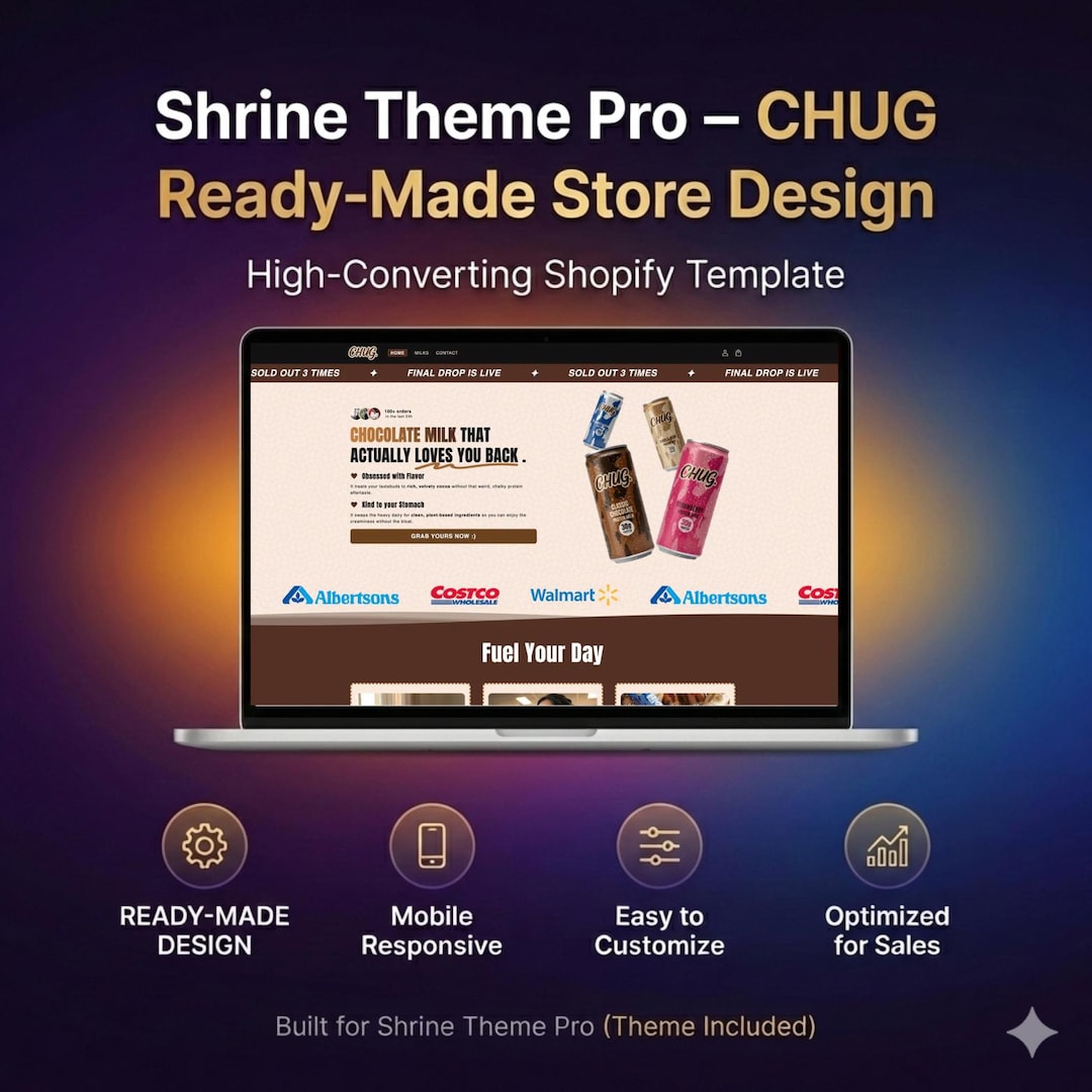 Shrine Theme Pro – CHUG Ready-made Shopify Store Design | High ...