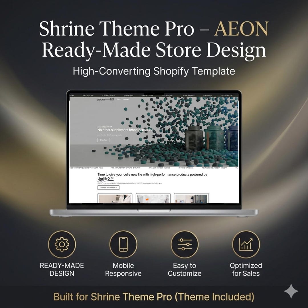 Tema Shrine Pro: Diseño de tienda Shopify listo para usar de AEON ...