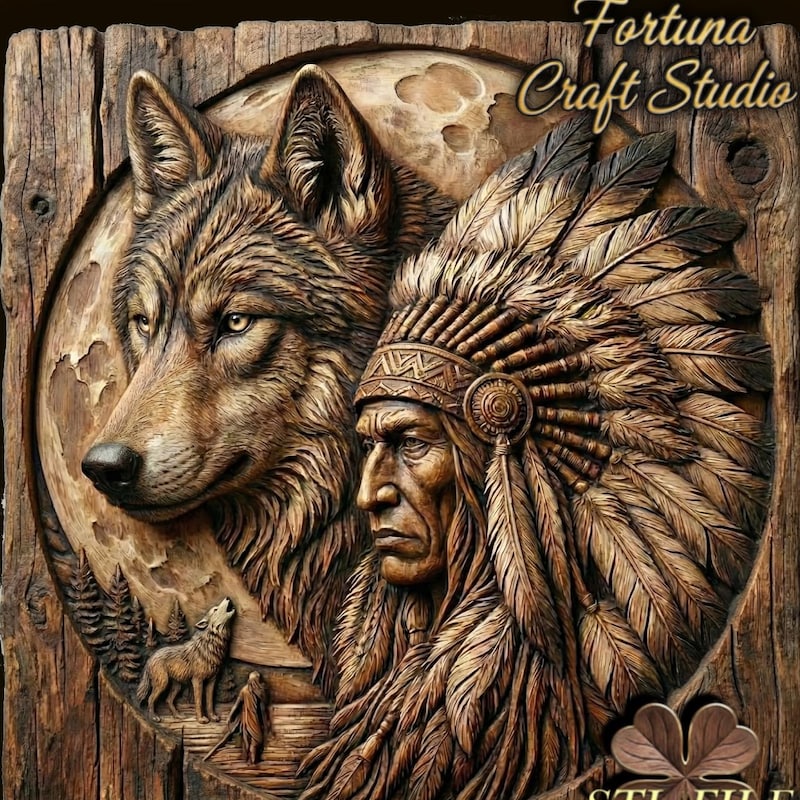 Indian Chief Stl - Etsy