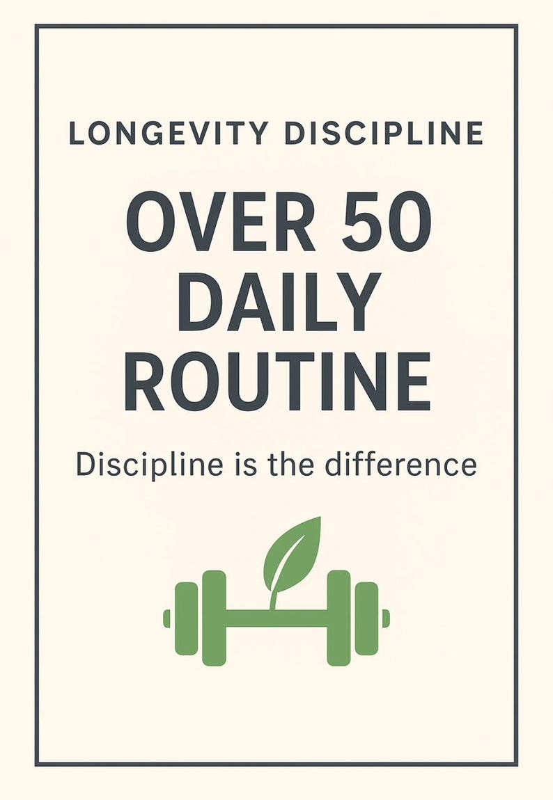 The Longevity Discipline Guide- Practical Daily Habits for Long Term ...