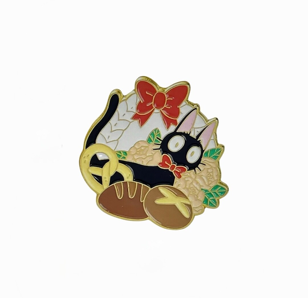 JIJI Studio Ghibli Black Cat Enamel Pin Kiki's Delivery Service Little ...