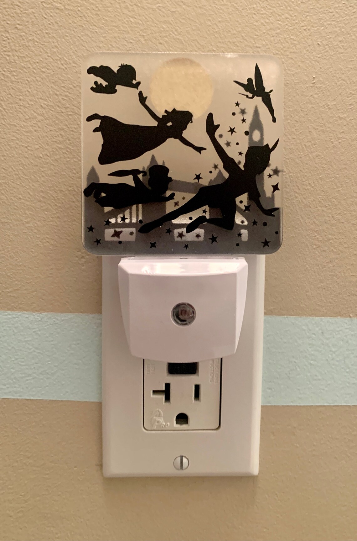 PETER PAN Plug-in LED Night Light With Dusk-dawn Sensor | Etsy