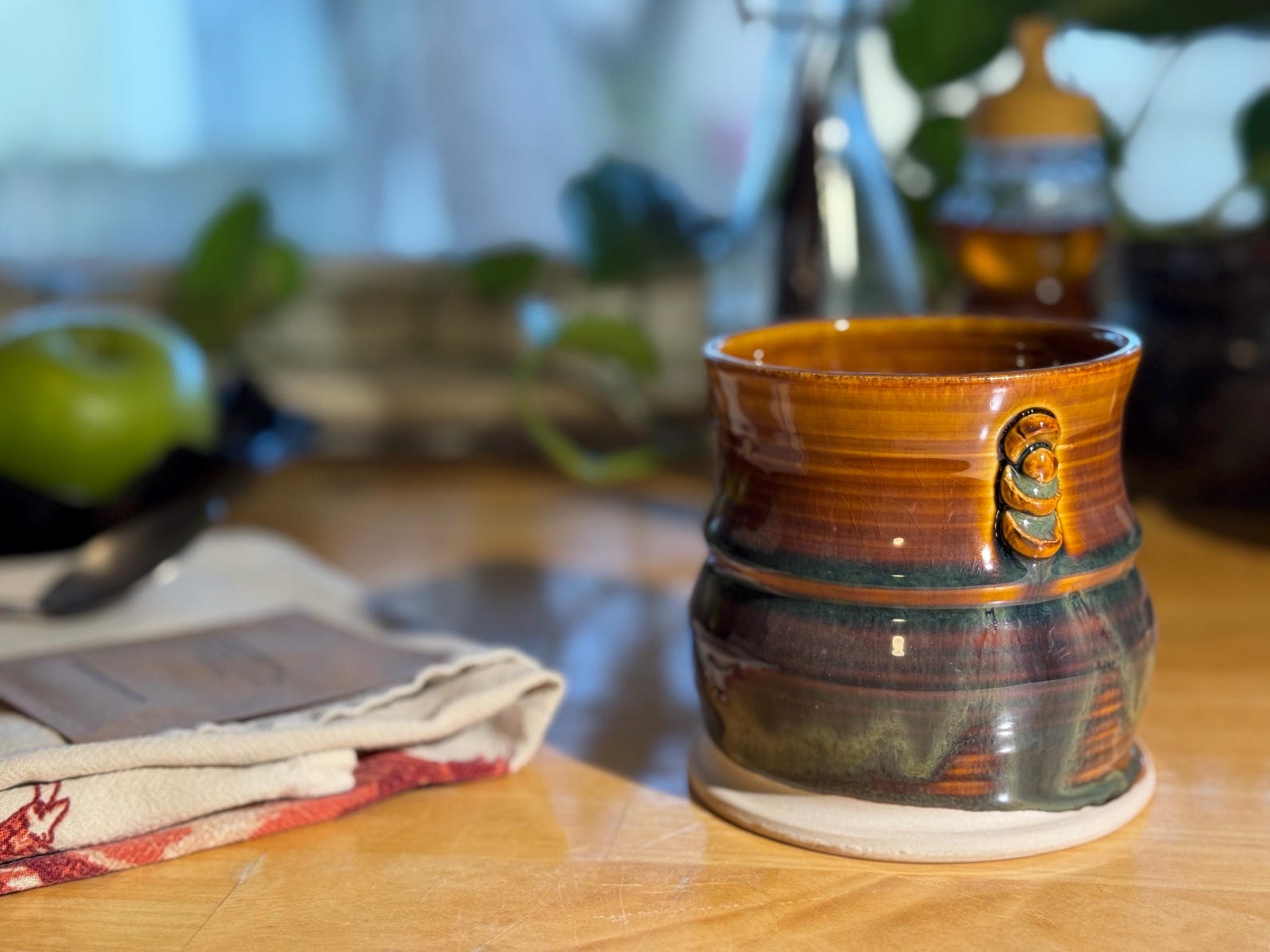 Mug, Wheel Thrown Pottery, Ceramic, Custom Glaze, One of A Kind, Unique ...
