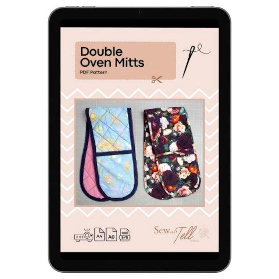Double Oven Mitts Easy PDF Sewing Pattern - Etsy