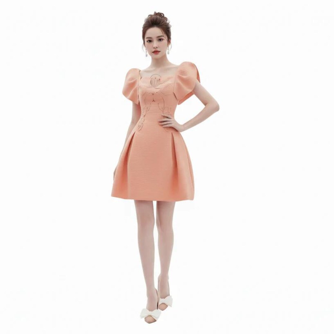 Bloom Retro Puff Sleeve Mini Dress - Etsy