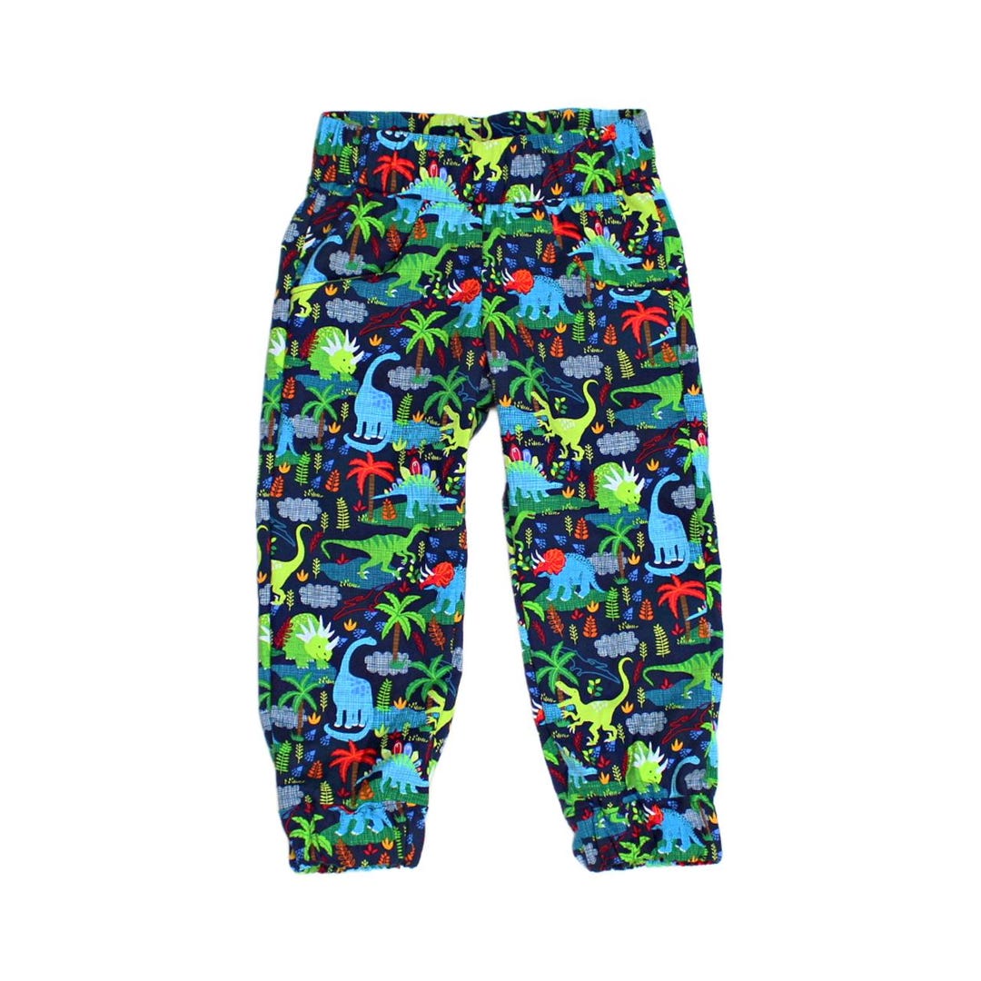 Toddler Boy Dinosaur Pants, Cotton Joggers, Parachute Pants With ...