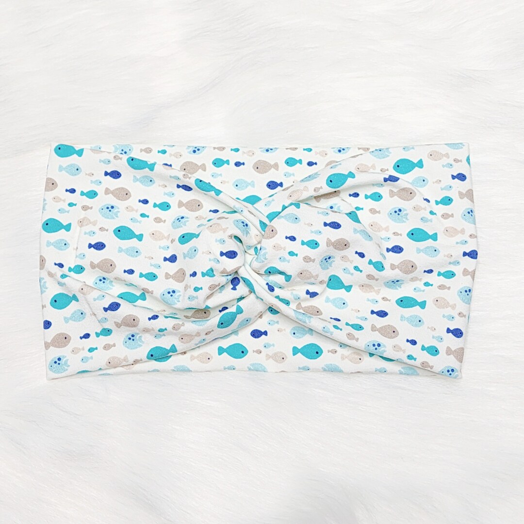 Wide Fish Headband for Women, Soft Stretchy Hair Band - Etsy