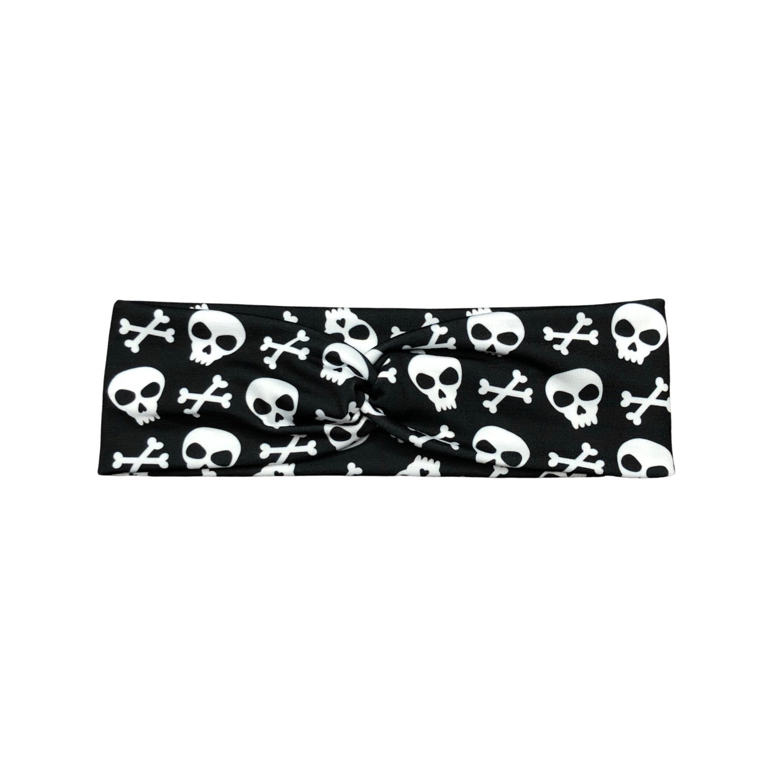 Skull and Crossbones Halloween Headband for Women Festive - Etsy