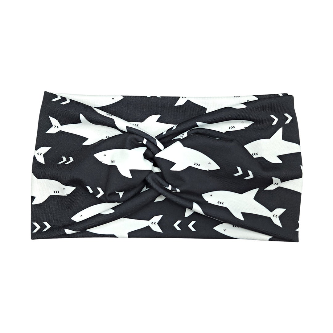 Shark Headband for Women, Wide Headband, Ocean Animal Hair Accessory ...
