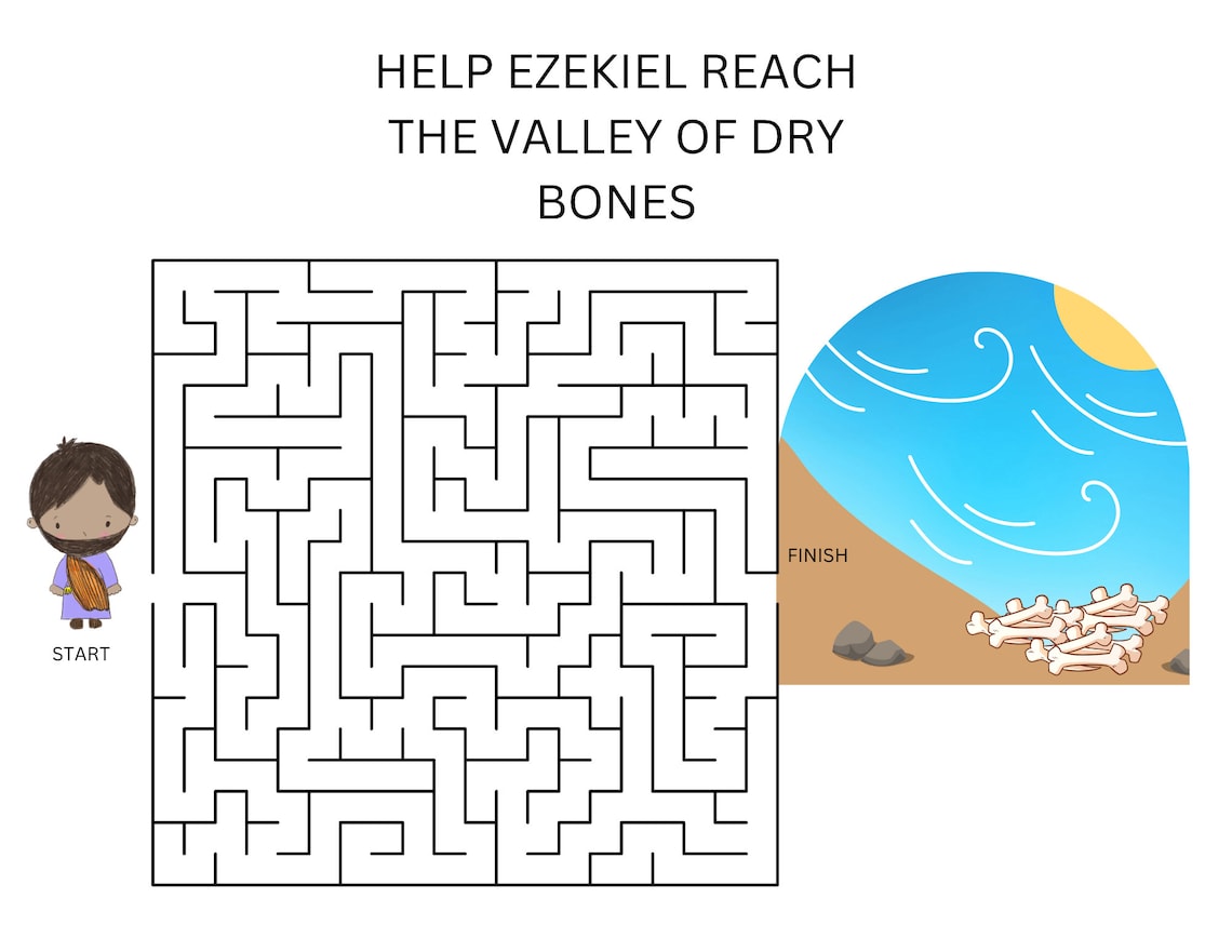Ezekiel and the Valley of Dry Bones Craft | Sunday School Bible Story ...