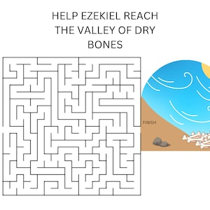 Ezekiel and the Valley of Dry Bones Craft | Sunday School Bible Story ...
