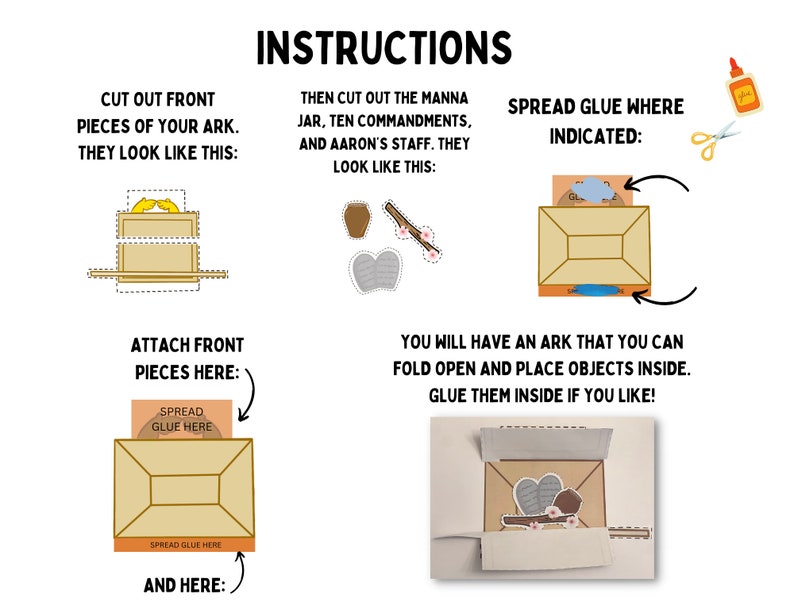 Ark of the Covenant Bible Craft: Priests Crossing Jordan (digital ...