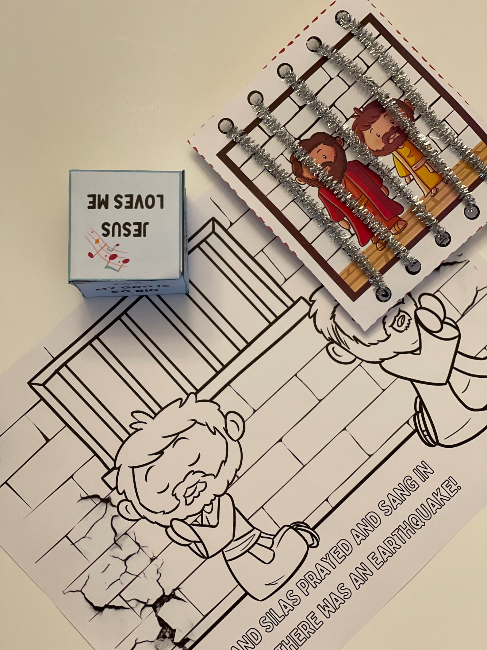 Paul & Silas Bible Story Craft | Sunday School Pipe Cleaner Craft With ...