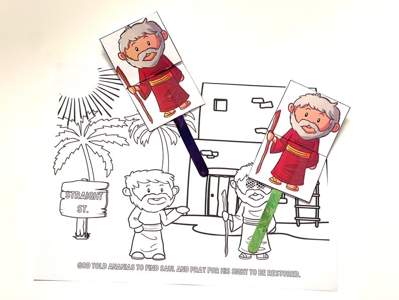 Paul Blind to Sighted Craft | Paul Damascus Road Craft | Paul and ...