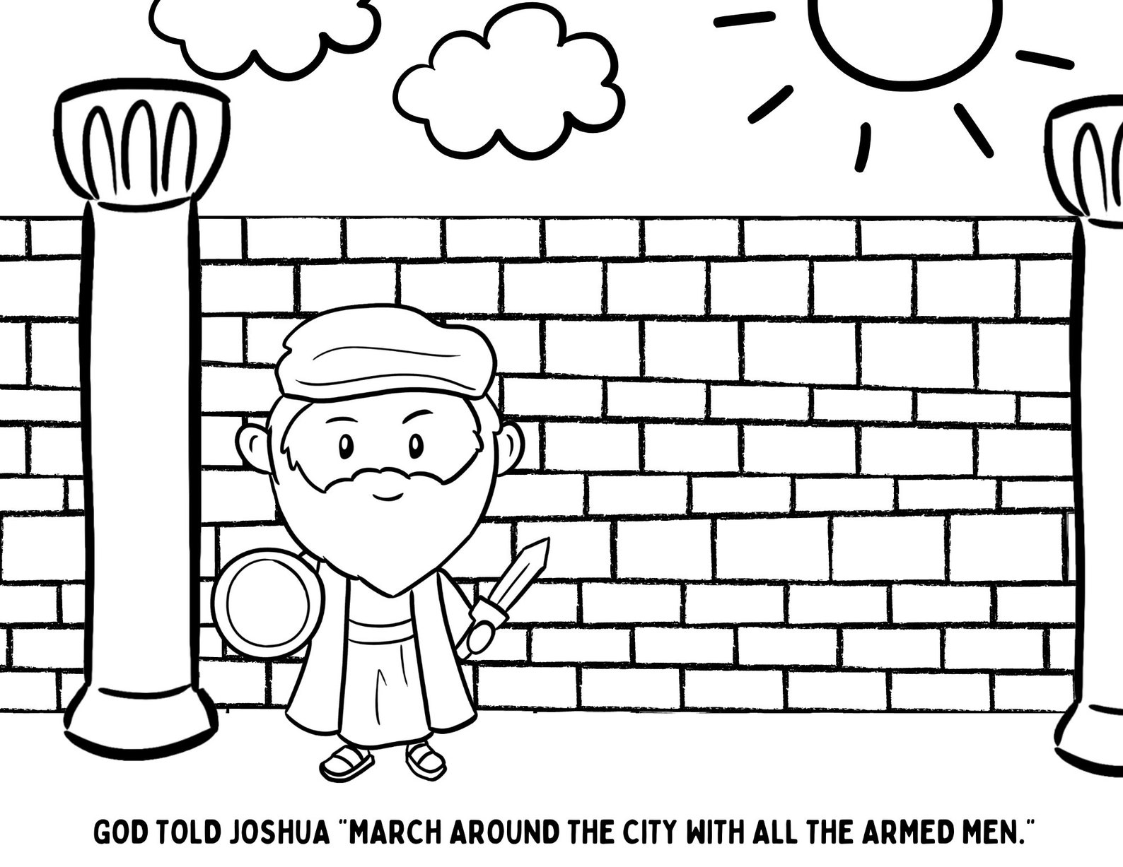 Joshua and the Battle of Jericho Craft | Sunday School Kid's Church ...