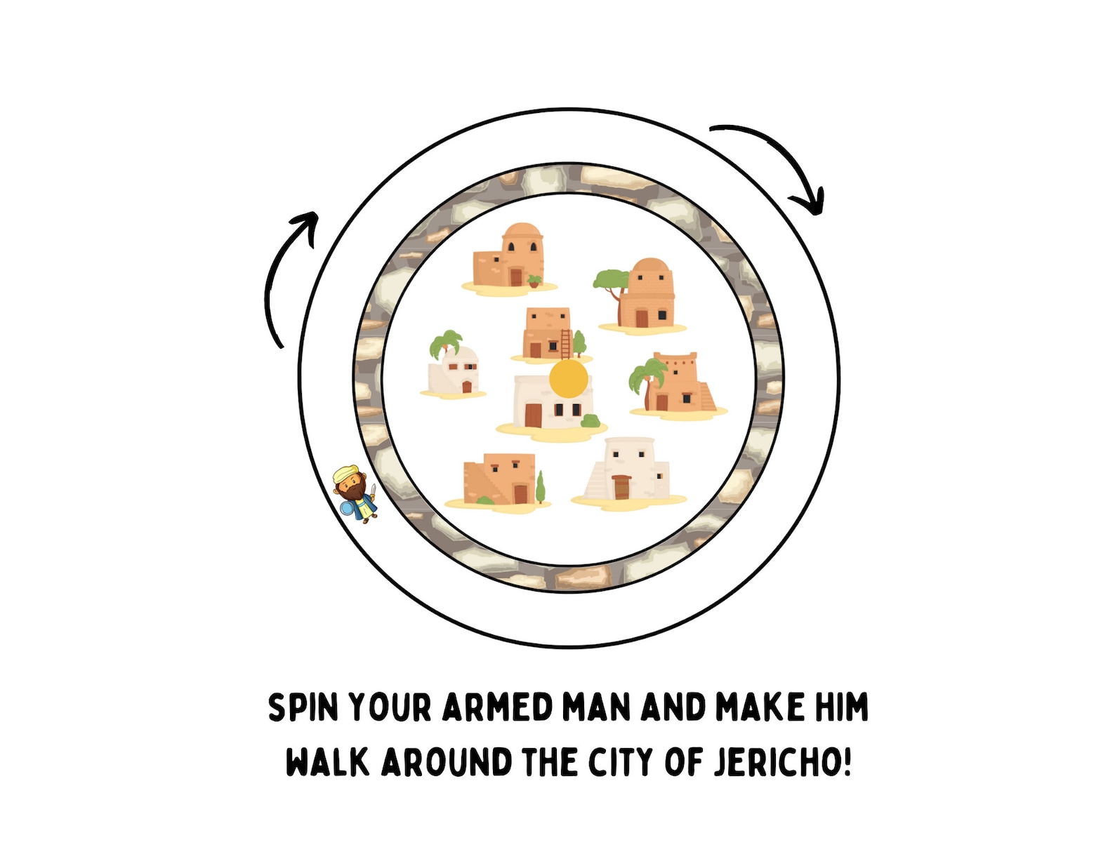 Joshua and the Battle of Jericho Craft | Sunday School Kid's Church ...