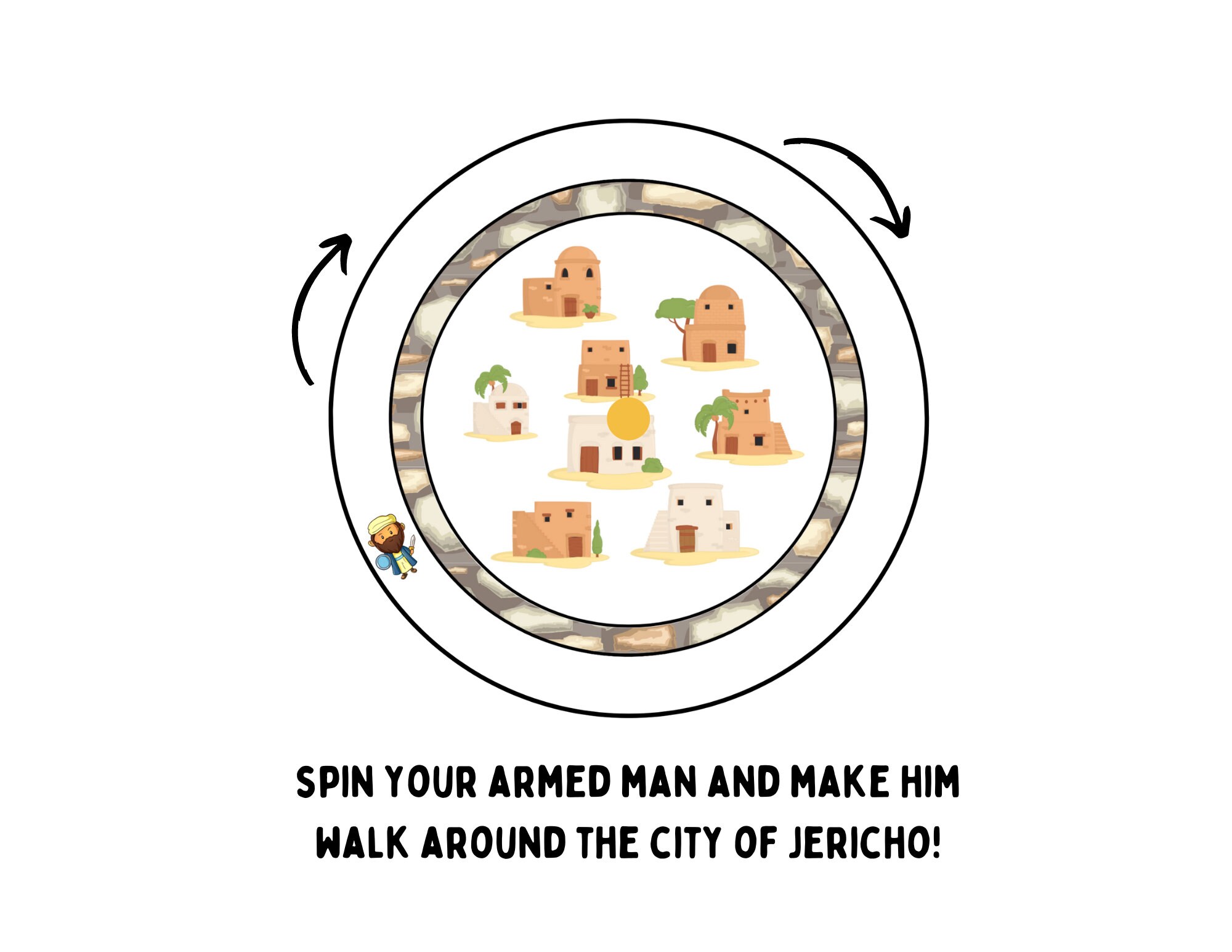 Joshua and the Battle of Jericho Craft | Sunday School Kid's Church ...