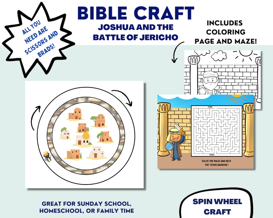 Joshua and the Battle of Jericho Craft | Sunday School Kid's Church ...