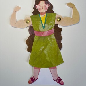 Samson Bible Craft | Simple Cut and Attach Craft With Coloring Page - Etsy