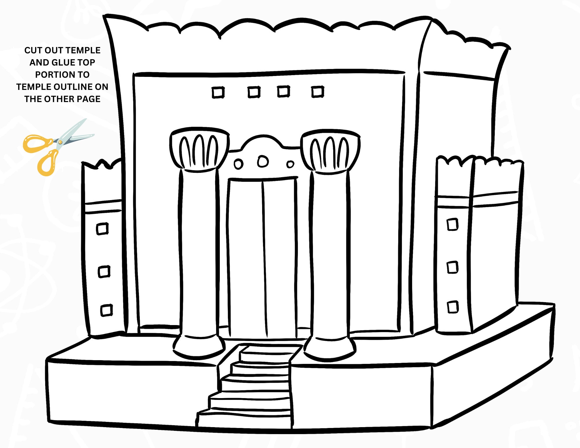 Solomon Builds the Temple | Bible Story Craft | Lift the Flap Activity ...