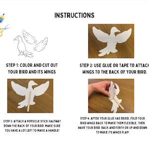 Jesus Baptism by John the Baptist Craft | Easy Dove Craft With Flapping ...