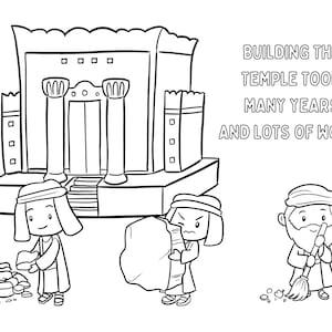 Solomon Builds the Temple | Bible Story Craft | Lift the Flap Activity ...