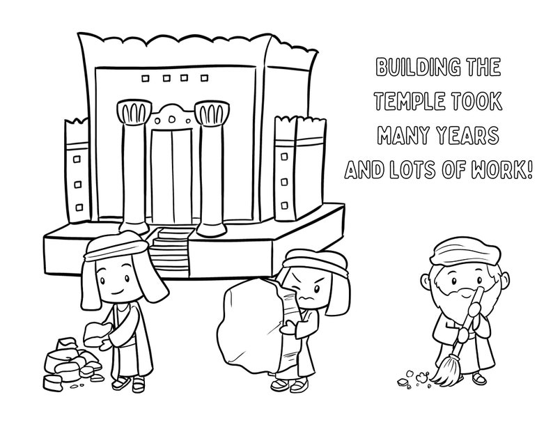 Solomon Builds the Temple | Bible Story Craft | Lift the Flap Activity ...