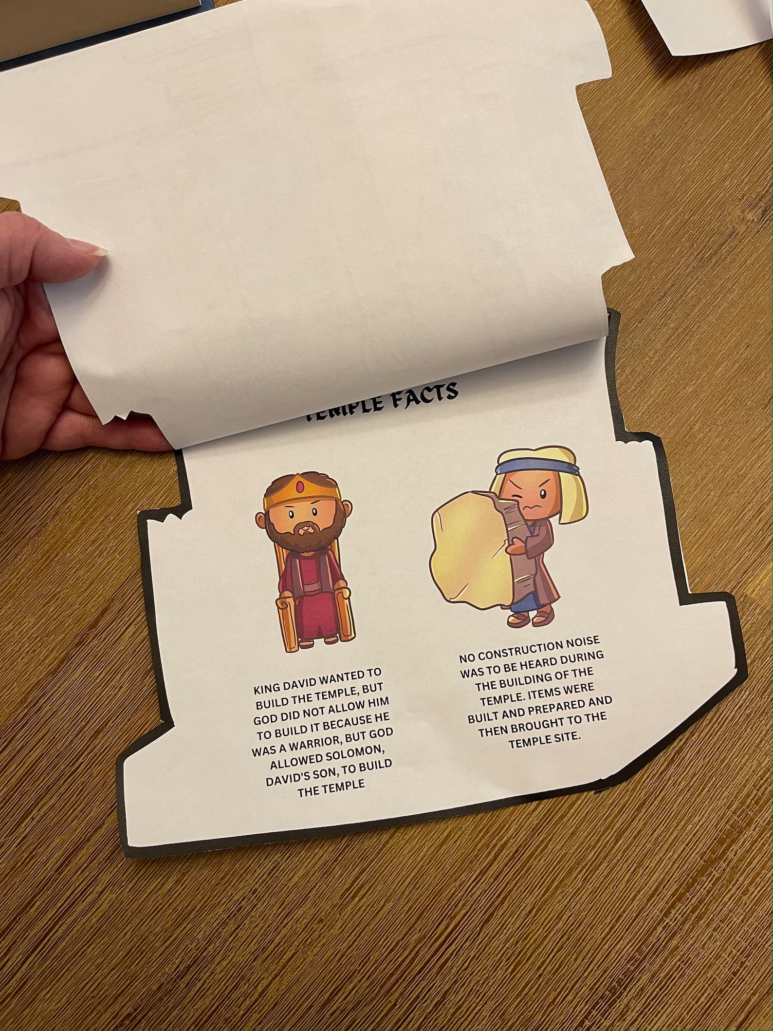 Solomon Builds the Temple | Bible Story Craft | Lift the Flap Activity ...