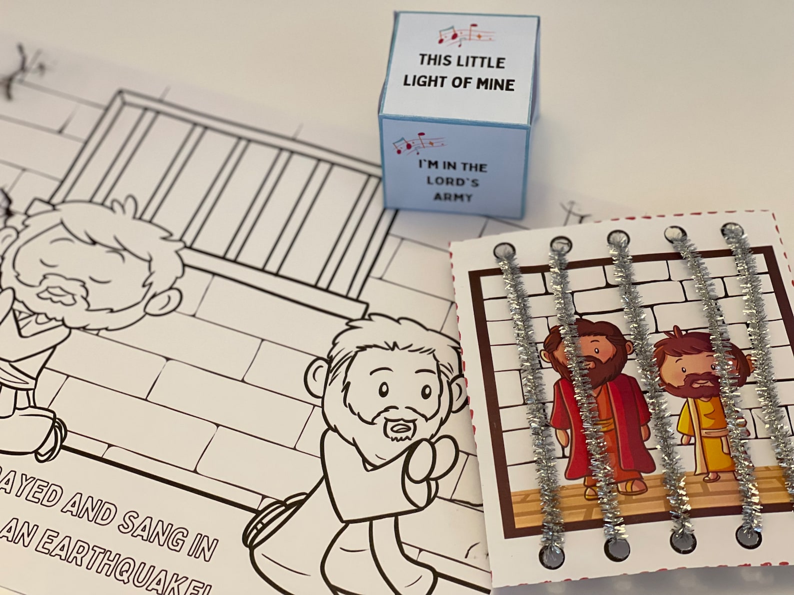 Paul & Silas Bible Story Craft | Sunday School Pipe Cleaner Craft With ...
