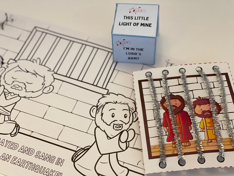 Paul & Silas Bible Story Craft | Sunday School Pipe Cleaner Craft With ...