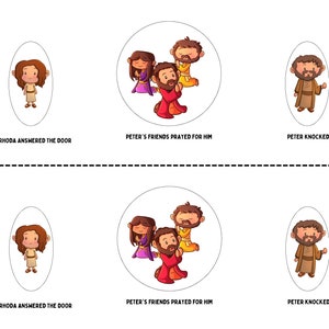 Peter Returns From Jail Bible Craft | Rhoda Opens the Door! - Etsy