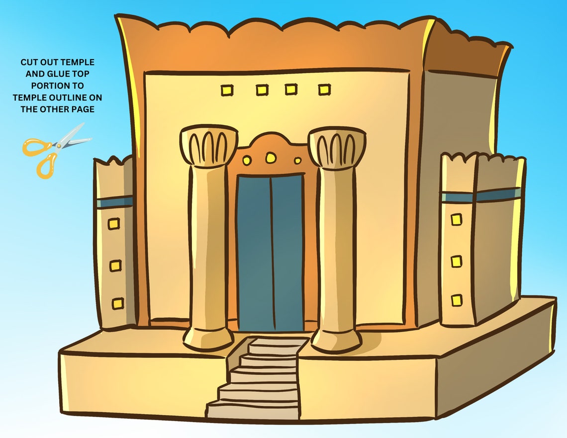 Solomon Builds the Temple | Bible Story Craft | Lift the Flap Activity ...
