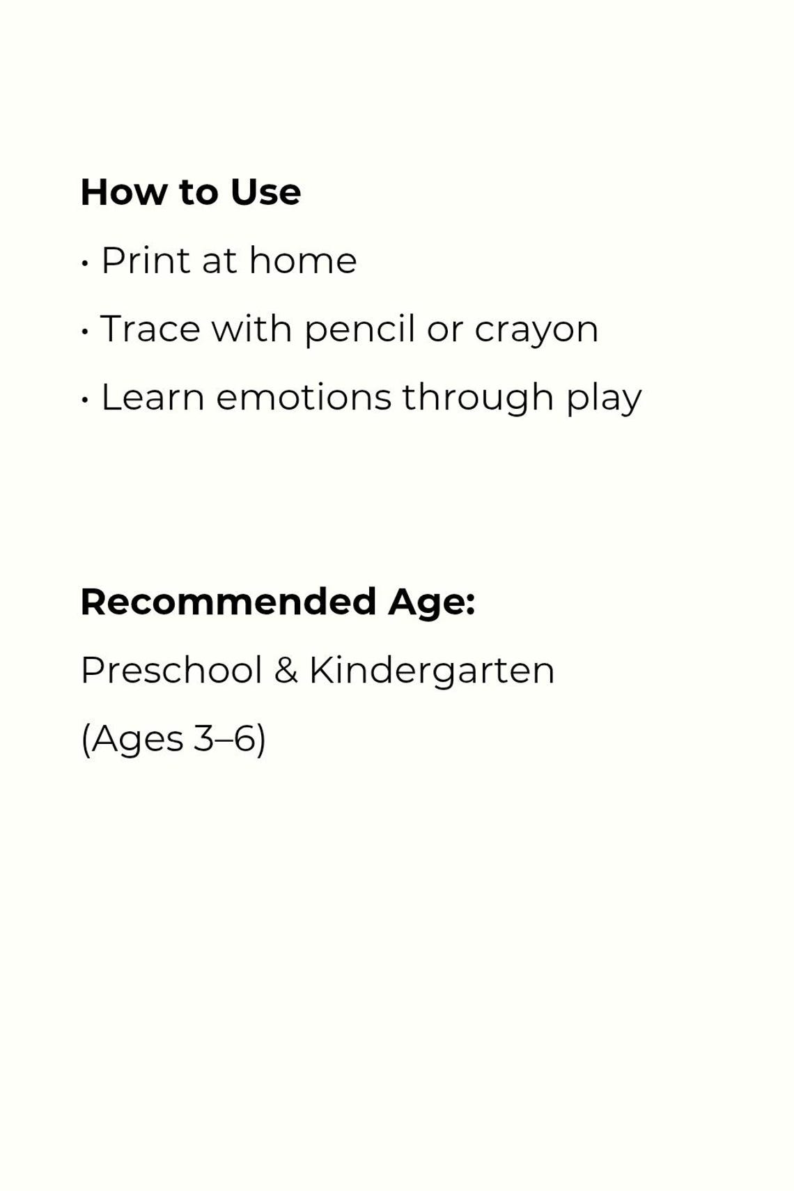 Trace the Face – Excited | Emotion Tracing Worksheet for Preschool ...