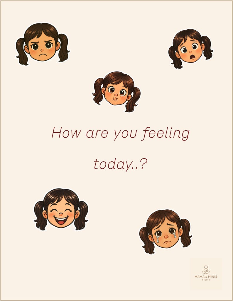 Preschool Emotion Book | Feelings Activities SEL Workbook (PDF) - Etsy