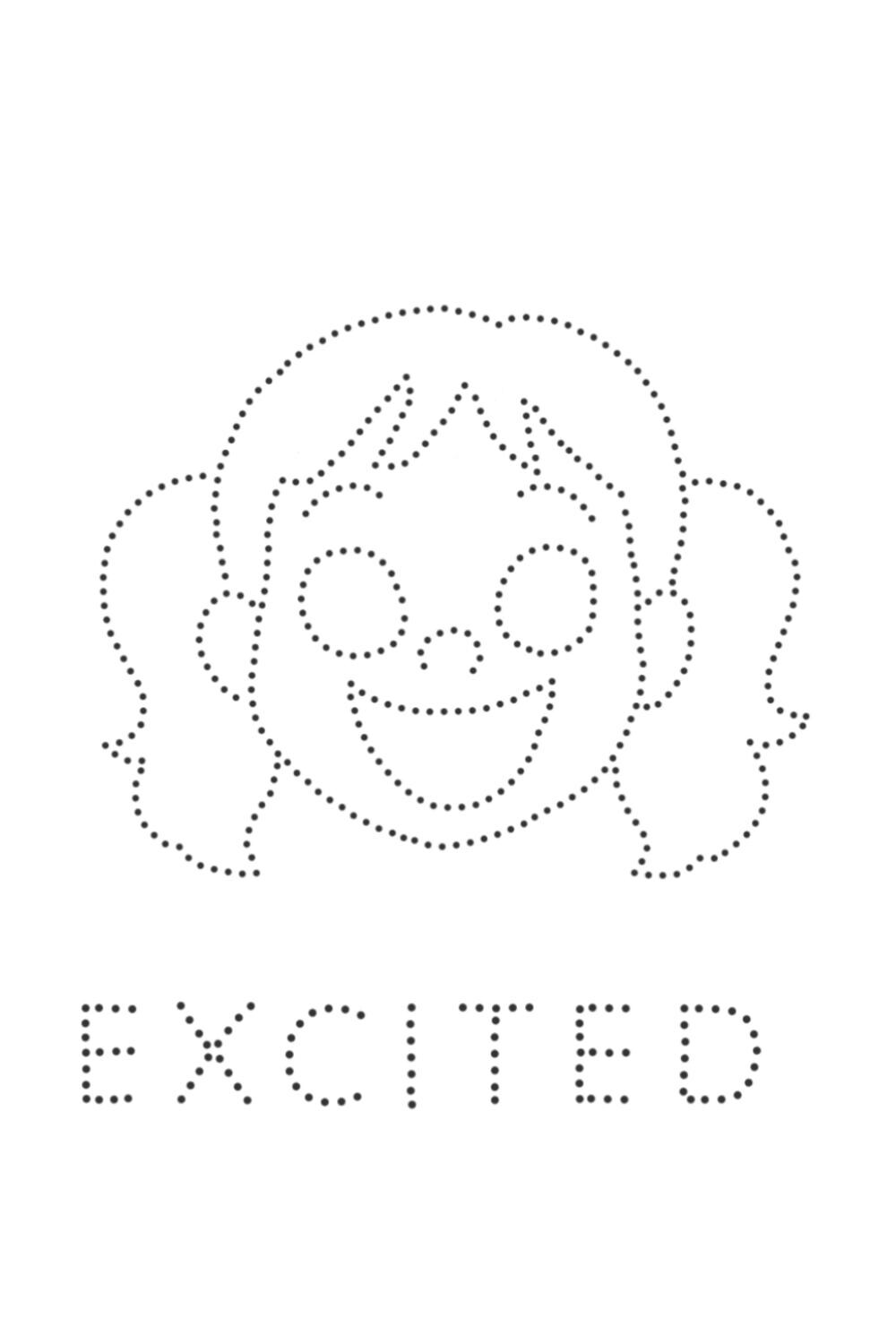 Trace the Face – Excited | Emotion Tracing Worksheet for Preschool ...