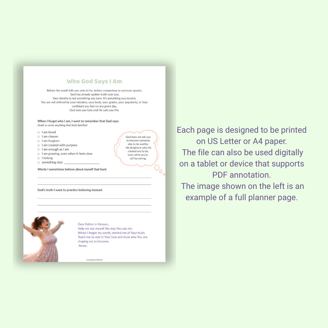 Christian Teen Girl Journal | Faith-based Self Love & Reflection ...
