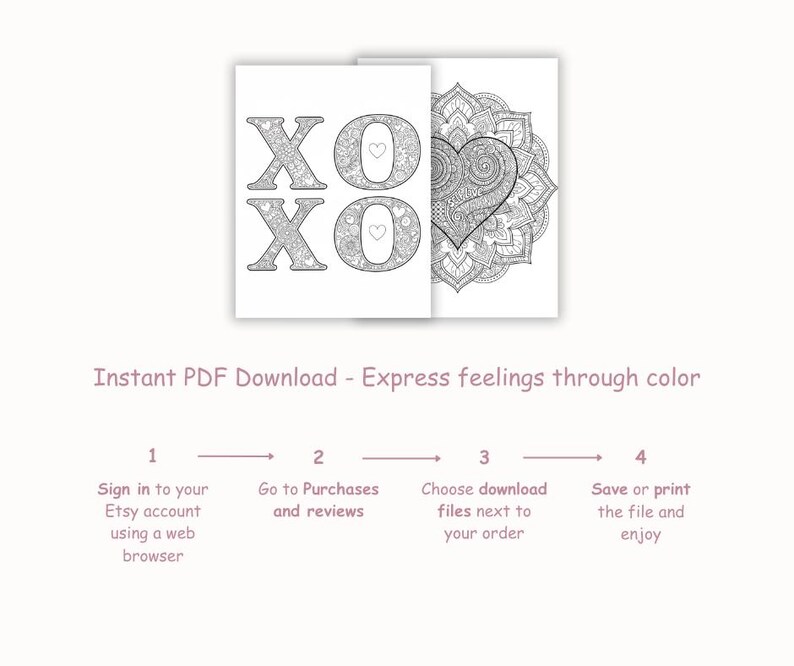 Valentine Mandala Coloring Pages | Self Love Printable for Adults ...