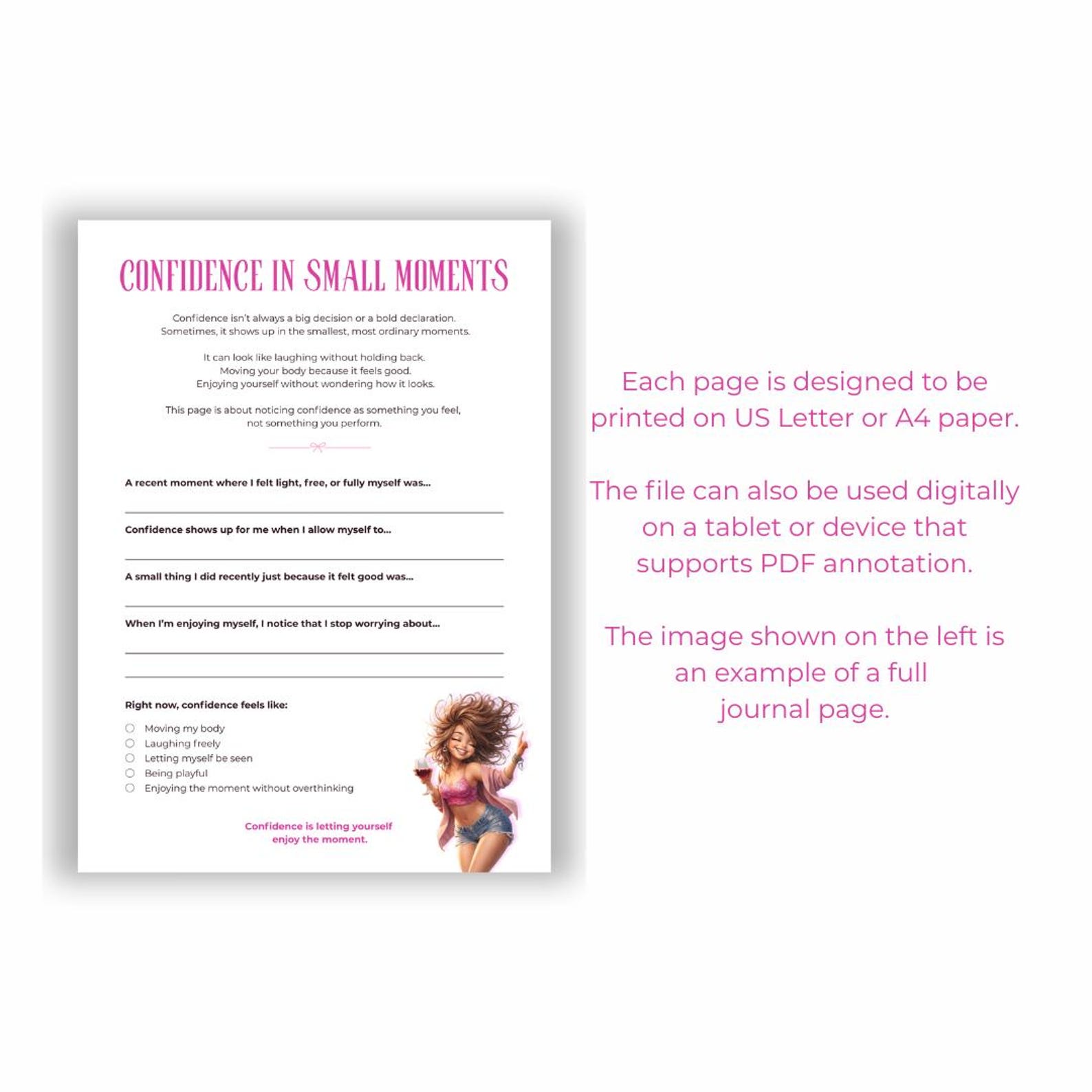 Self-love Journal for Women | Confidence & Reflection (printable PDF ...